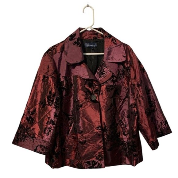 Susan Graver | Jackets & Coats | Susan Graver Blazer Jacket Topper ...